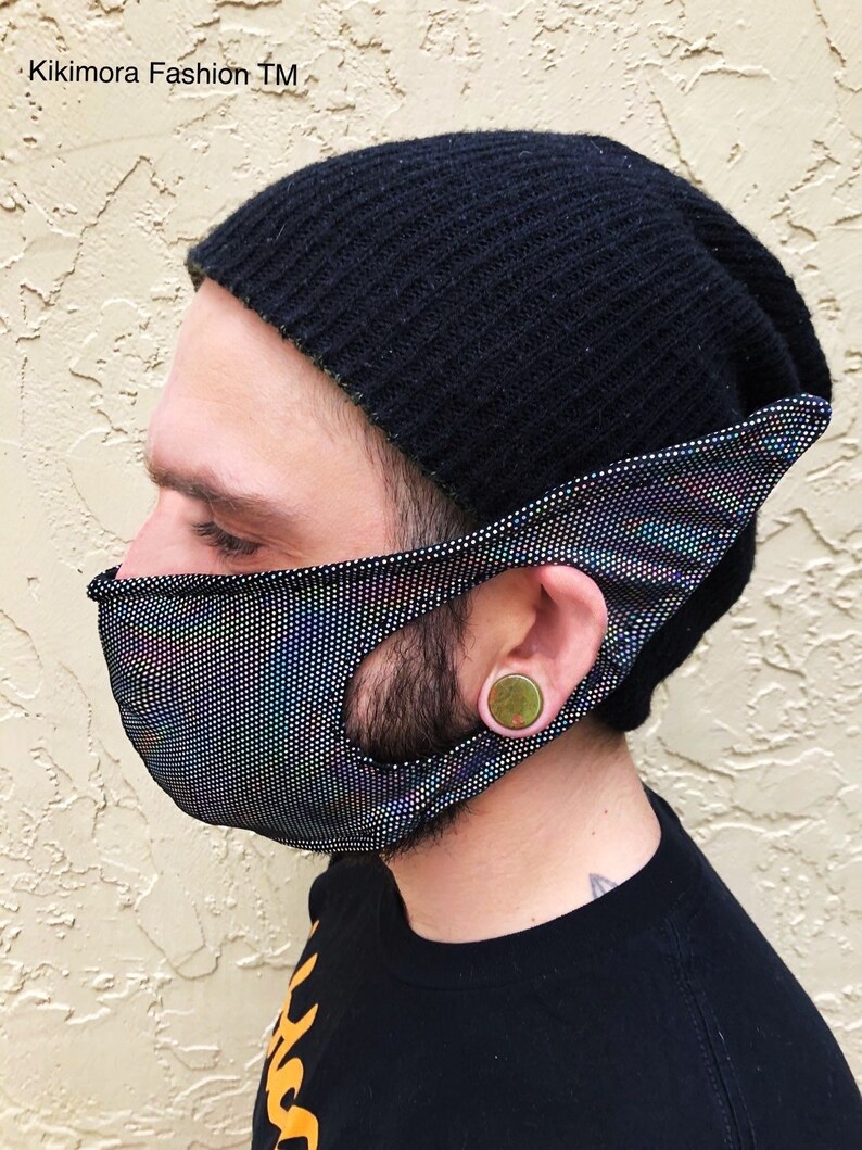 Elf Ears Face Mask for All Ages Funny Mask gift for Man or - Etsy