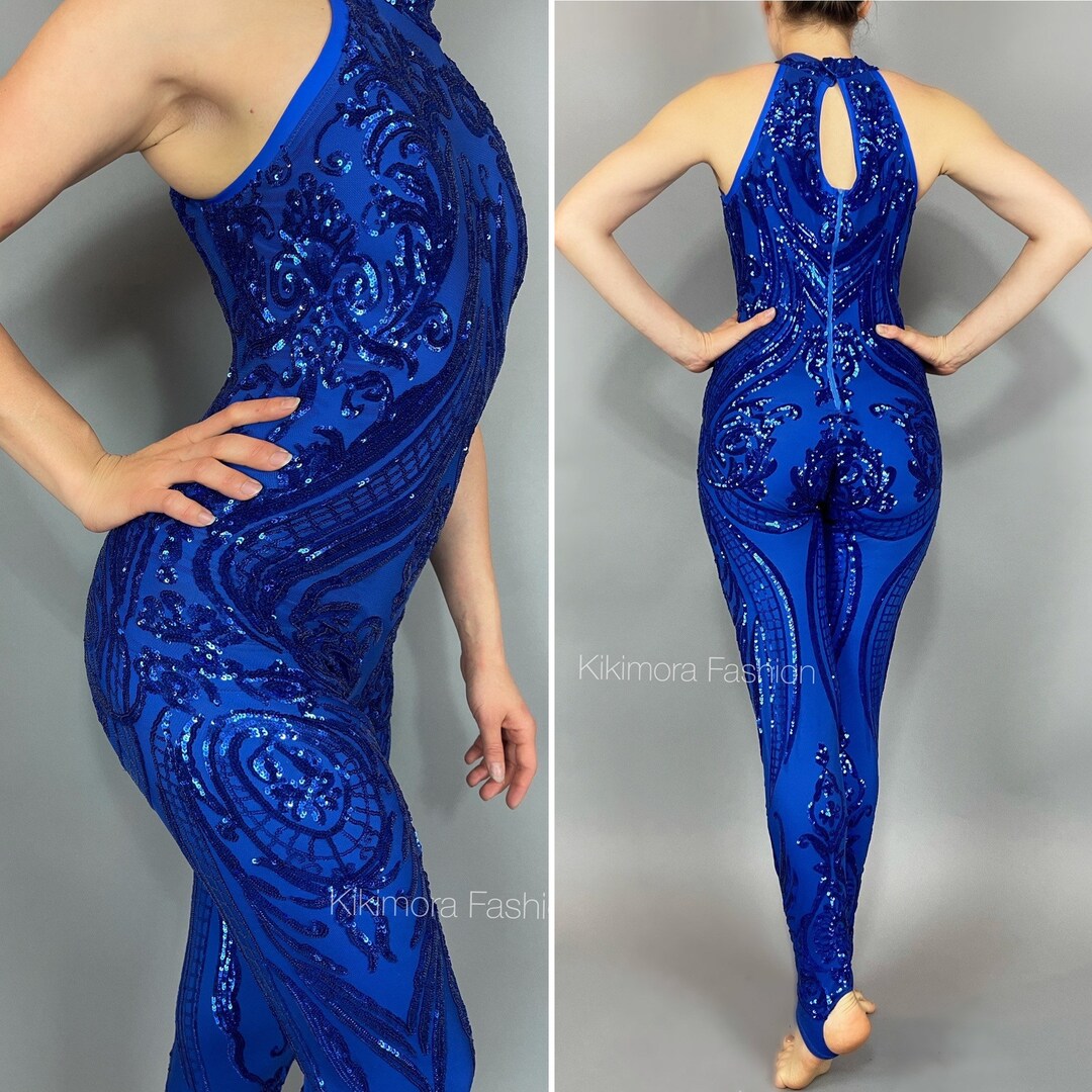 Sequin Catsuit, Shiny Exotic Dance Wear, Made by Measure,beautiful ...