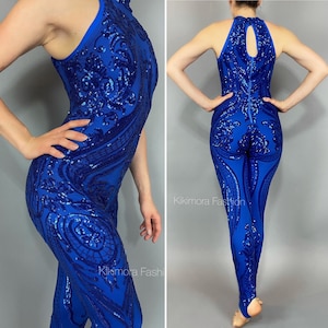 Sequin Catsuit, Shiny Exotic Dance Wear, Made by Measure,beautiful ...