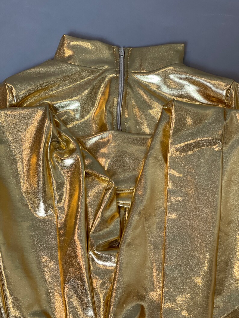 Gold Bodysuit Costume Woman Outfit Circus Dance Etsy