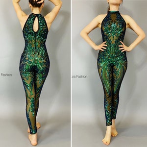 Sequin Catsuit, Shiny Exotic Dance Wear, Made by Measure,beautiful ...