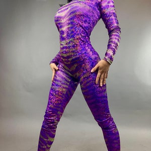 Avatar Purple. Catsuit, Bodysuit Costume for Aerial ,contortion Show ...