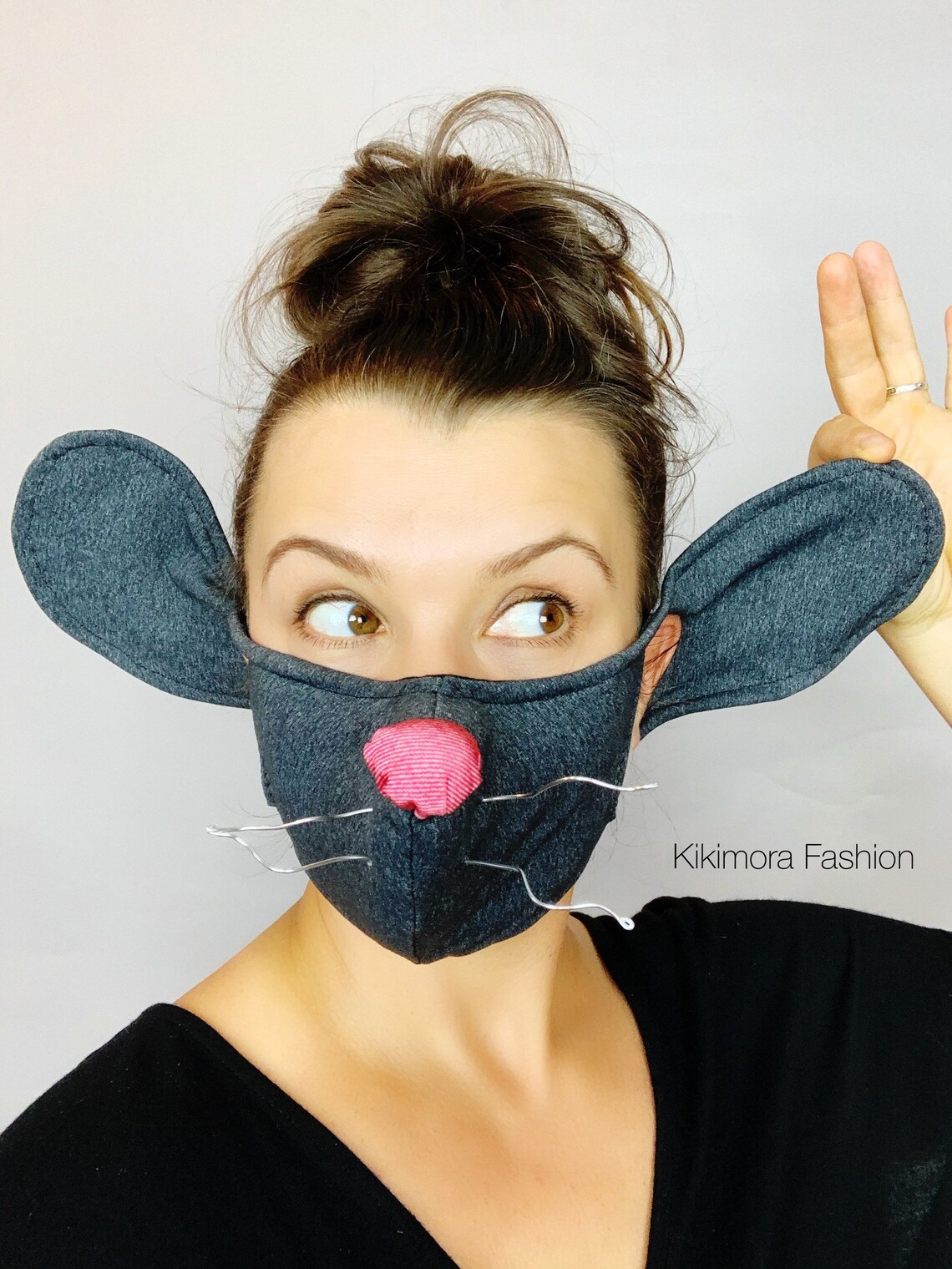 Mouse Face mask.Beautiful reusable face mask Custom made face | Etsy