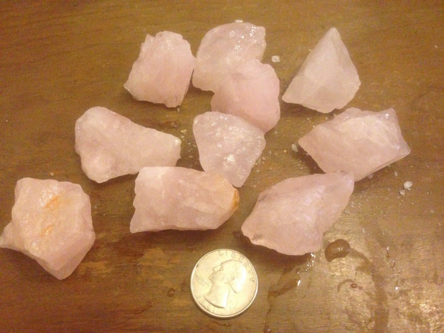 ROUGH ROSE QUARTZ Crystals Crystal 1/2 Lb From Madagascar Gemstones ...