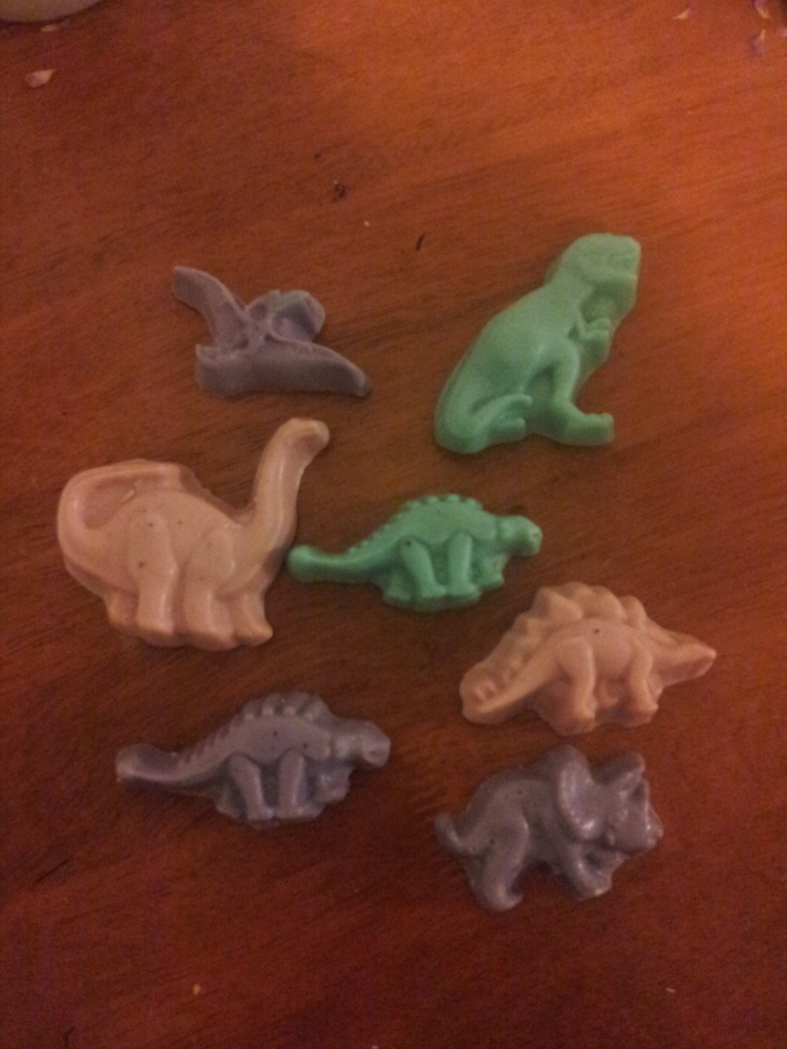 DINOSAUR SOAP ANKYLOSAURUS Two Soaps T-rex Dinosaurs Brontosaurus Long ...