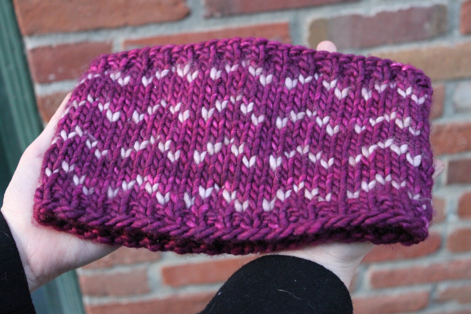 Chunky Chevron Cowl: A Knitting Pattern - Etsy