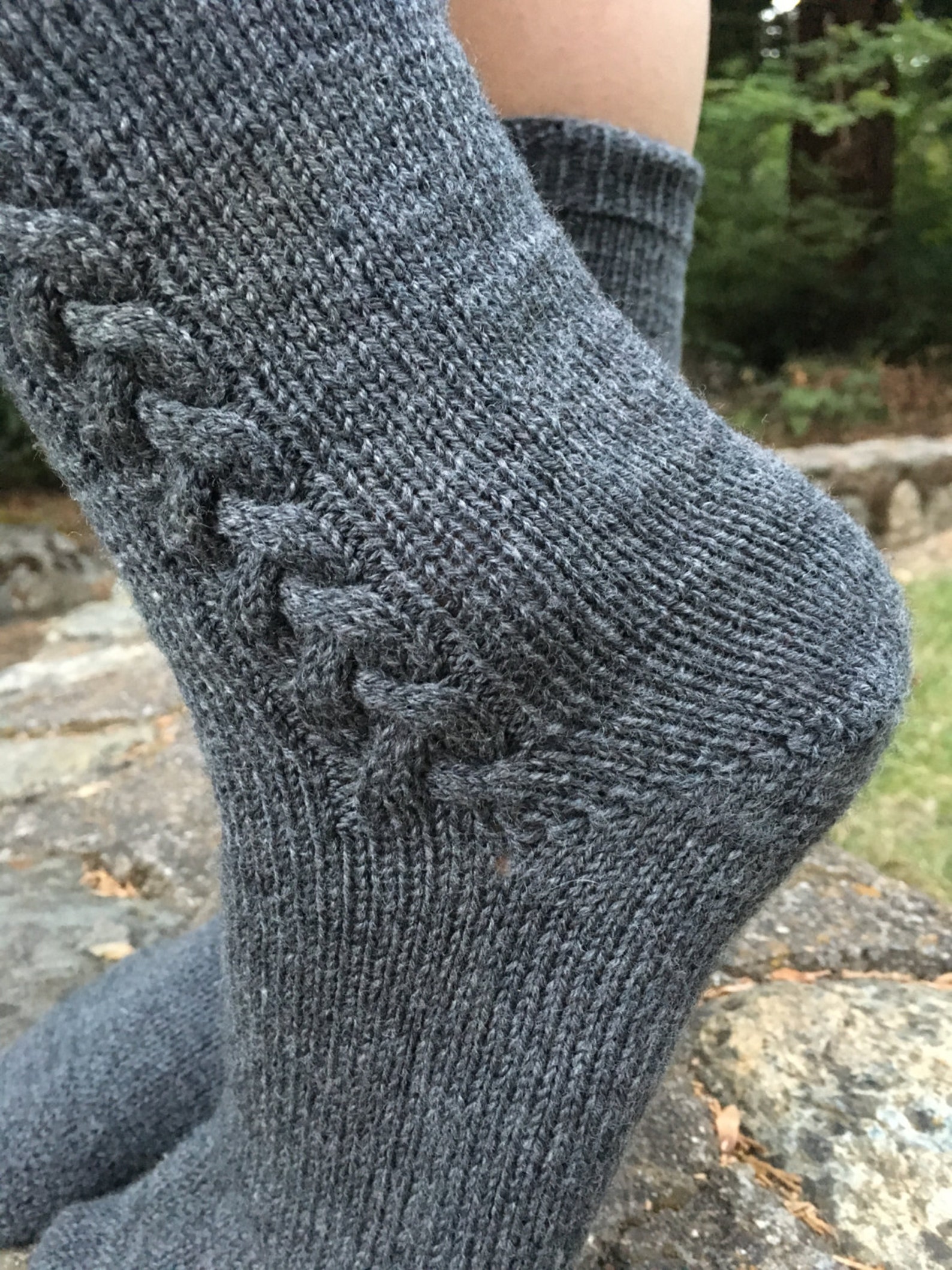 Braided Toe-up Socks: A Knitting Patter - Etsy