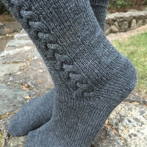 Braided Toe-up Socks: A Knitting Patter - Etsy