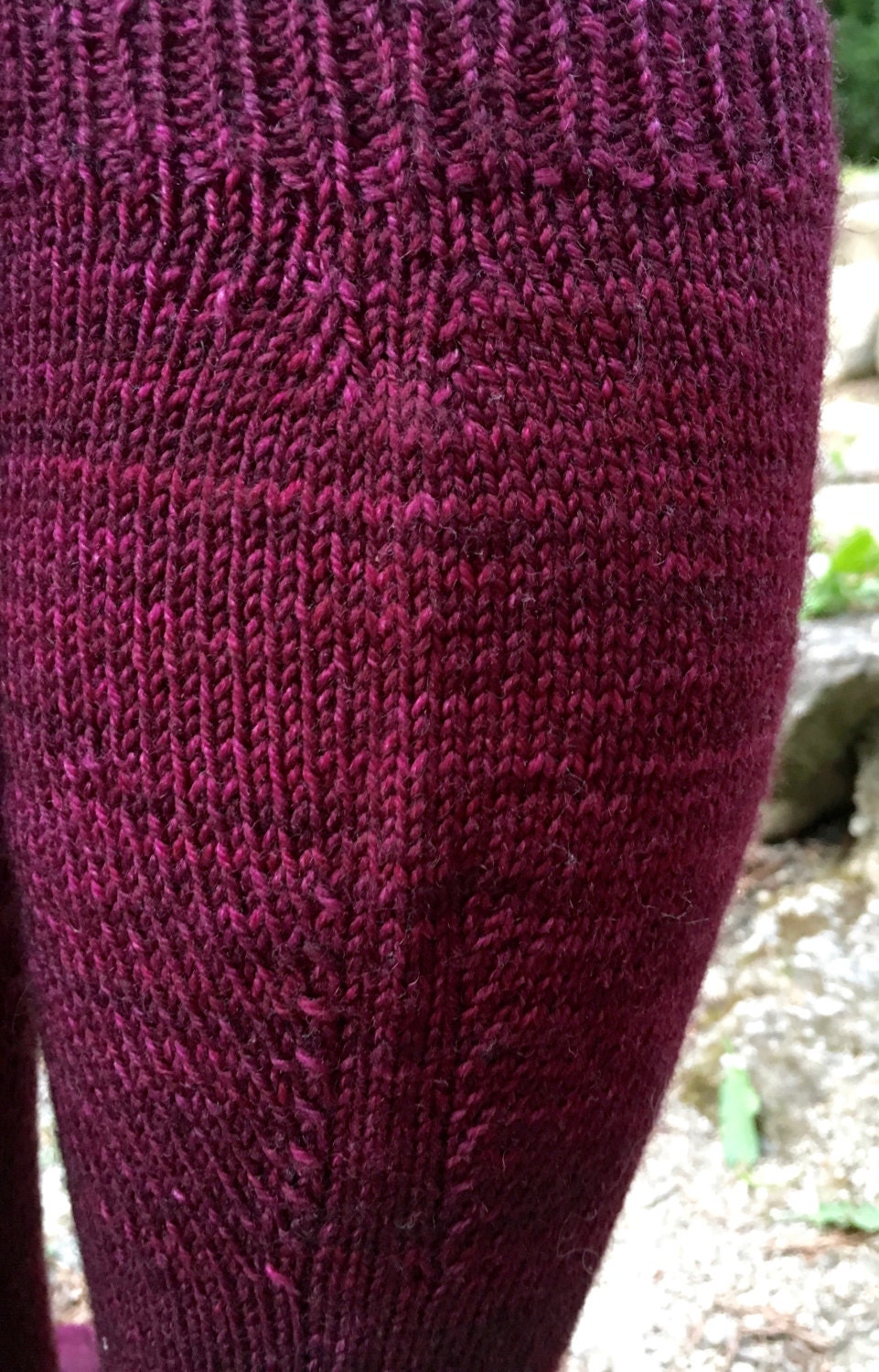 Simple Knitted Knee High Socks: A Knitting Pattern - Etsy