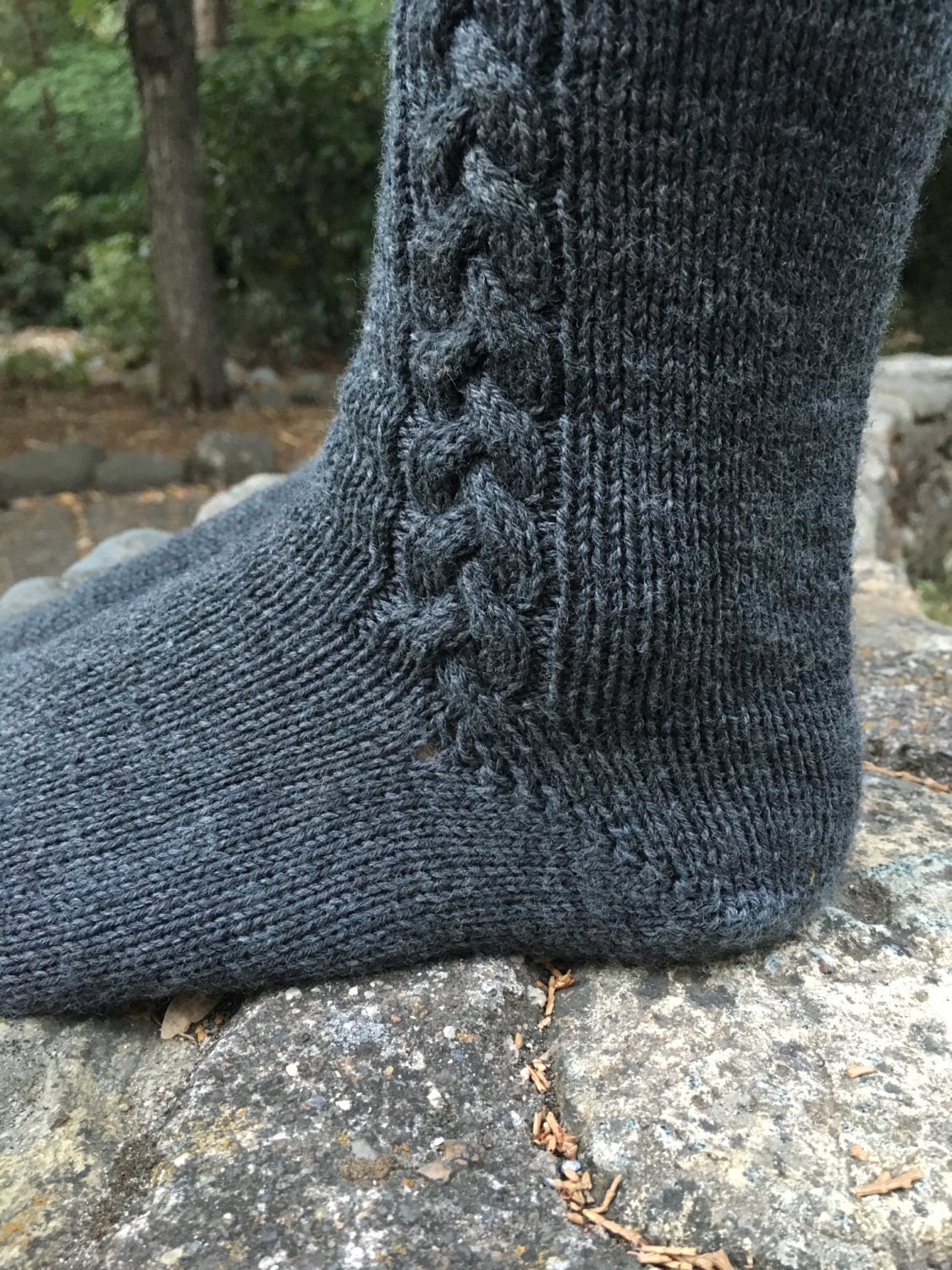 Braided Toe-up Socks: A Knitting Patter - Etsy
