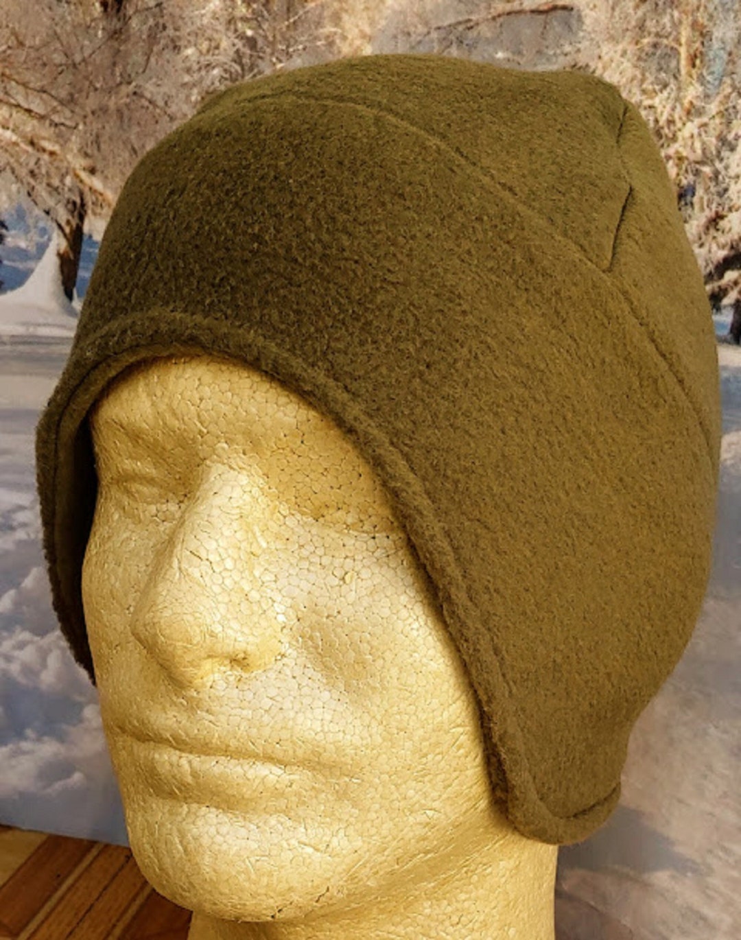 Army Green Winter Beanies, Green Winter Hats, Olive Green Mens Hat ...