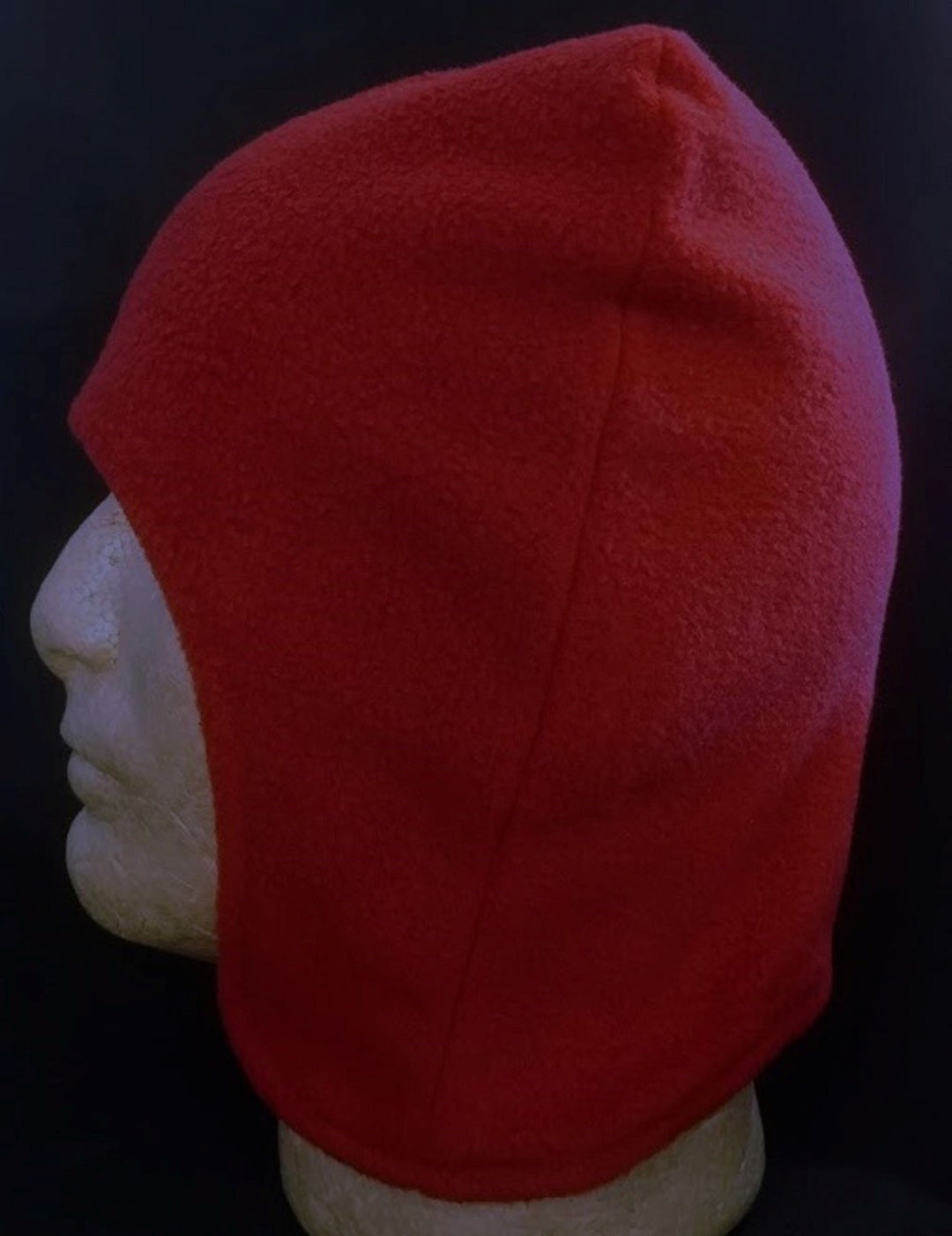 Red Fleece Trapper Hat, Unisex Winter Hat With Ear Flaps, 22" Head ...