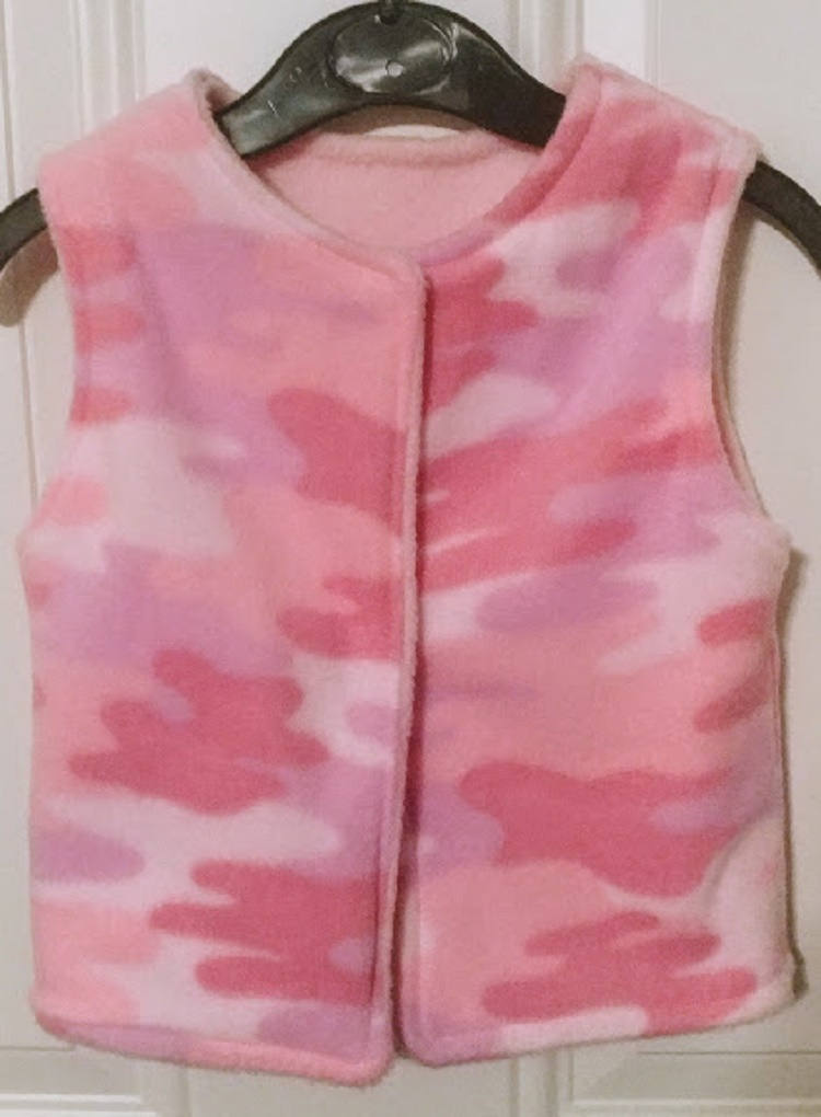Baby Fleece Vest Pink Fleece Vest Fleece Vest Kids Child - Etsy