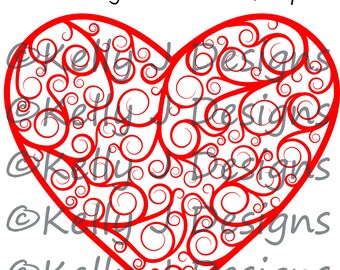 Filigree heart | Etsy