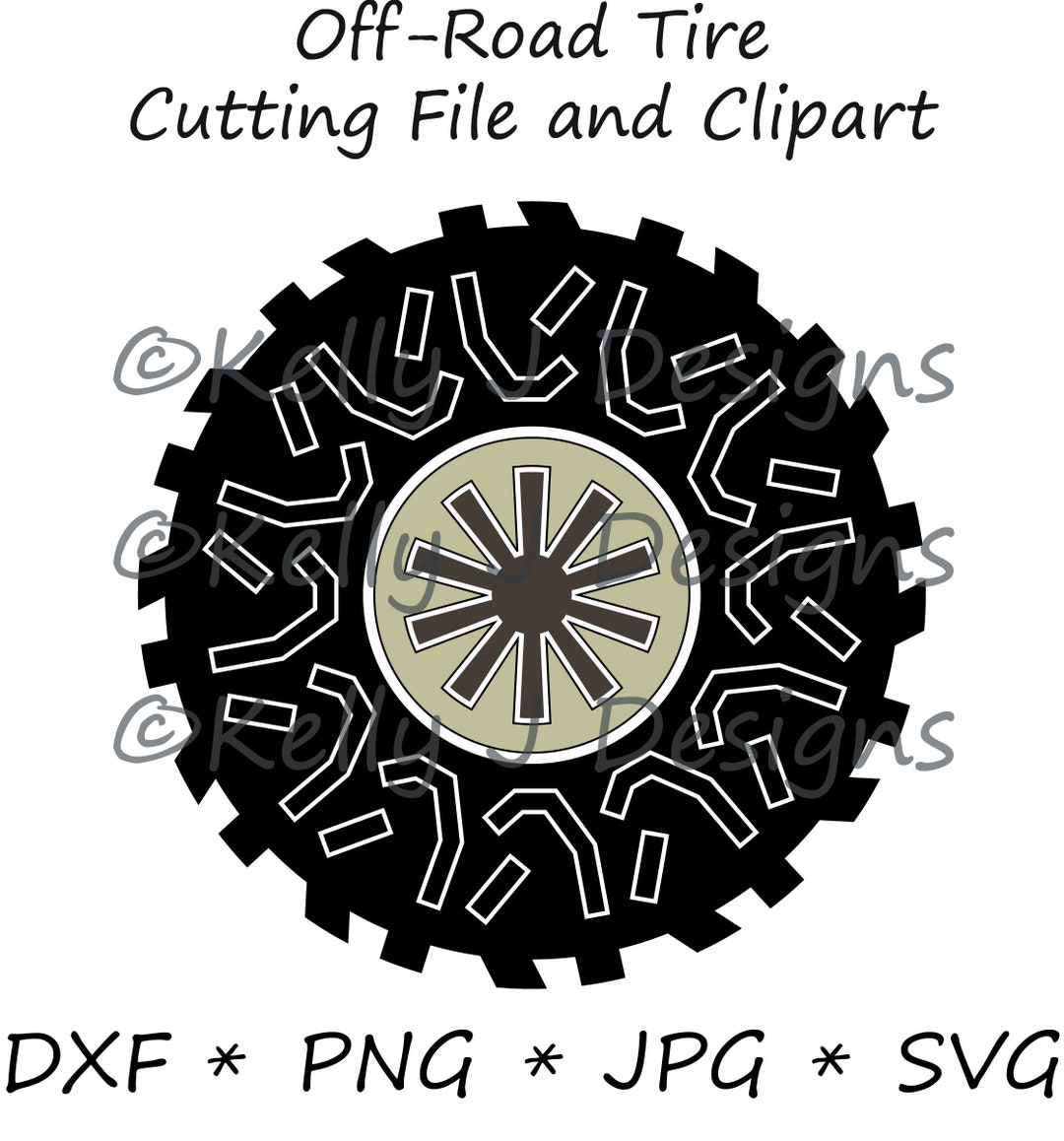 Off-road Tire Cut File, Rugged Tire DXF, ATV Tire PNG - Etsy