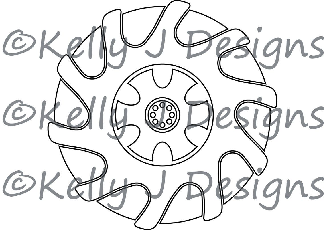 Monster Truck Tire Cut File Tire DXF Wheel DXF Monster - Etsy