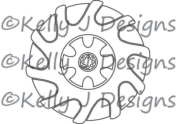 Truck Tire Drawing