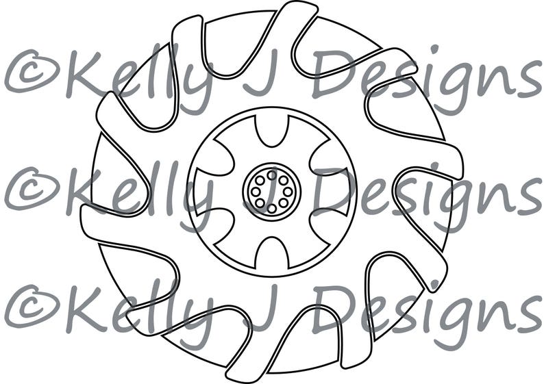 Monster Truck Tire Cut File, Tire DXF, Wheel DXF, Monster Truck Tire ...