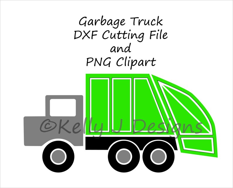 Garbage Truck Cut File, Garbage Truck DXF, Recycle Truck DXF - Etsy