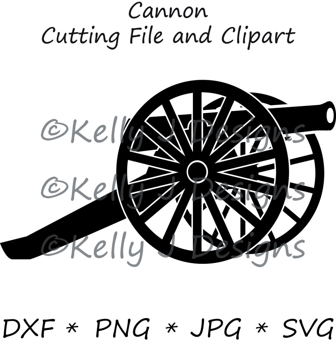 Cannon Cutting File and Clipart Files DXF File - Etsy