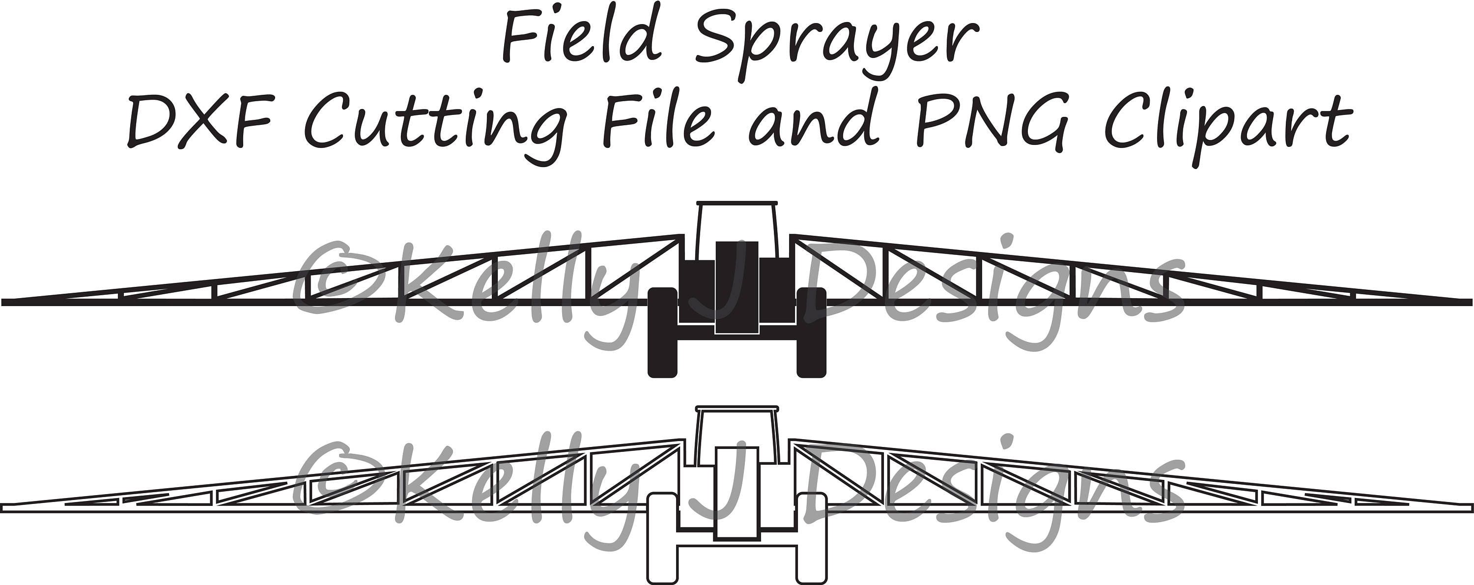 Field Sprayer DXF Cutting File and PNG Clipart File Farm - Etsy Canada