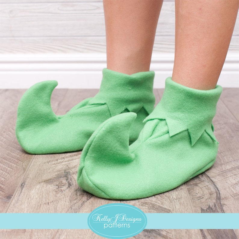 Elf Shoe PDF Pattern and Tutorial Youth and Women's Sizes 1-12 - Etsy