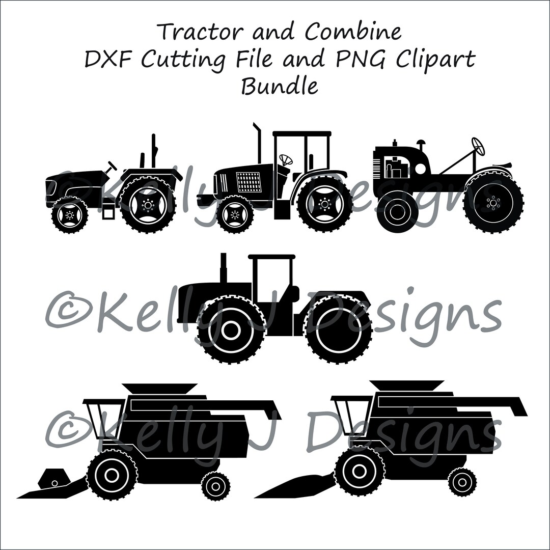 Tractor Cut File Bundle, Tractor DXF Bundle - Etsy