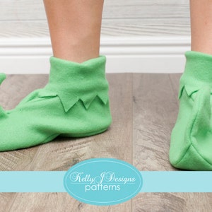 Elf Shoe PDF Pattern and Tutorial Youth and Women's Sizes 1-12 - Etsy