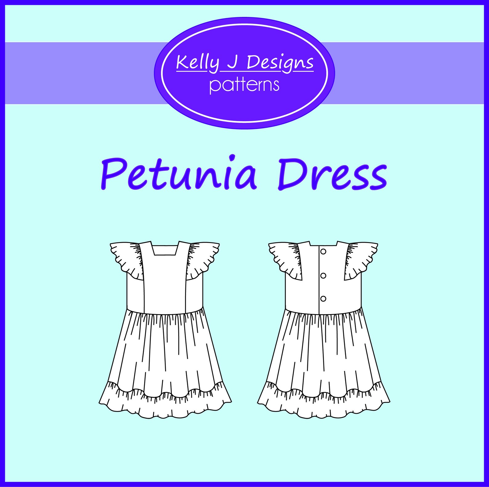 Petunia Dress Pattern Girls' Dress PDF Sewing Fabric - Etsy