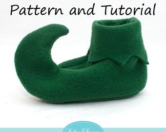 Elf Shoe PDF Pattern and Tutorialinfant and Toddler Sizes - Etsy