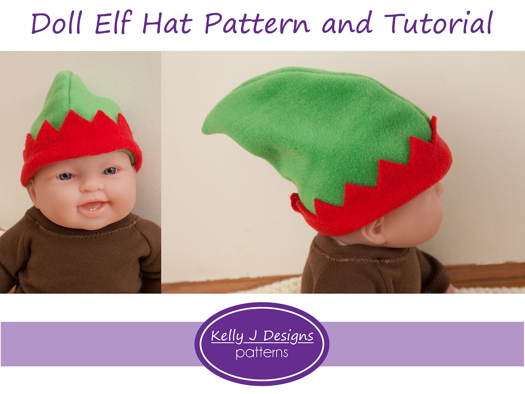 Doll Elf Hat PDF Sewing Pattern, Doll Hat Pattern - Etsy