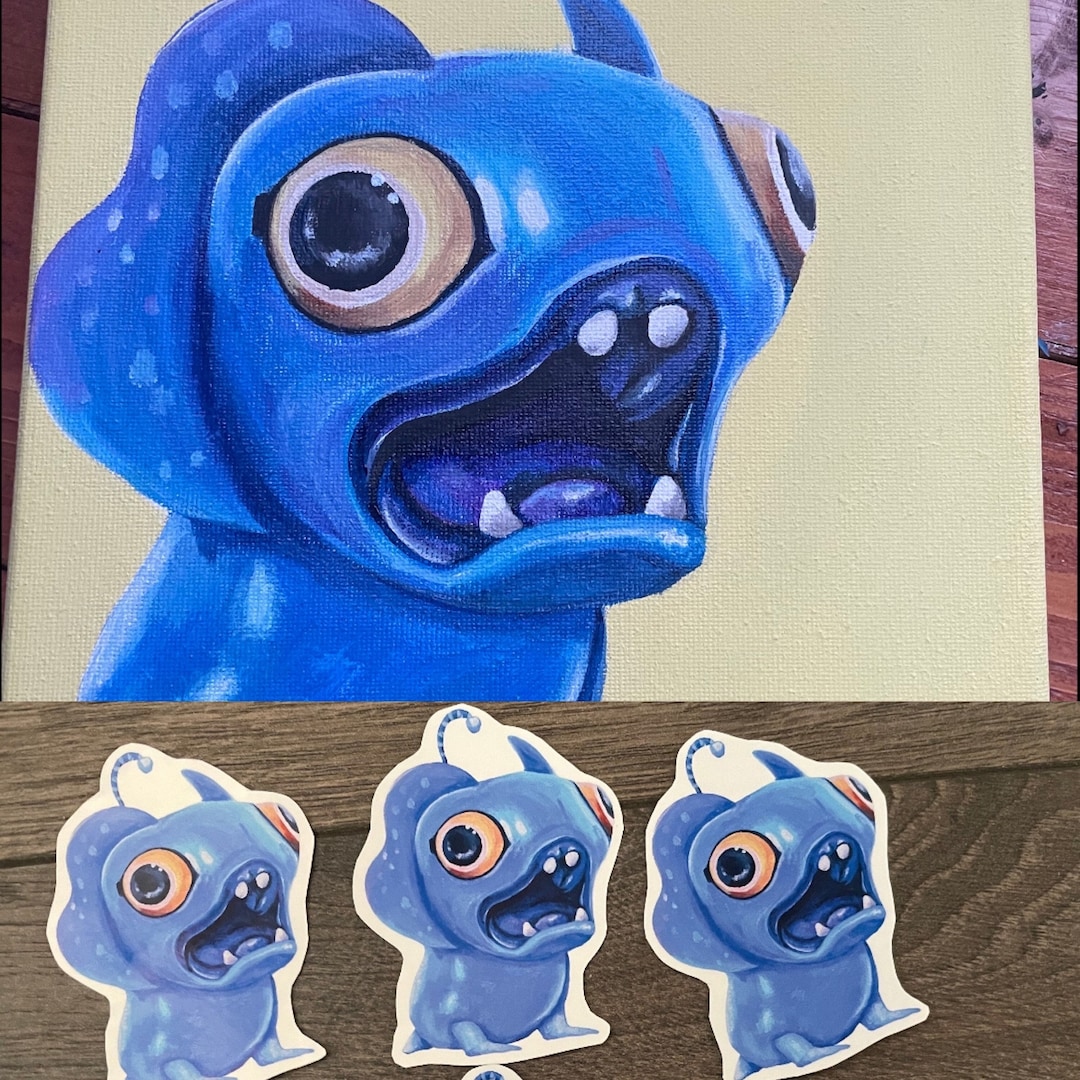Blue From Sea Beast Inspired Fan Art Painting or Stickers Art - Etsy