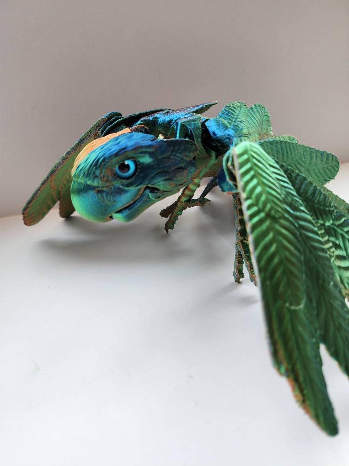 3D Printed Lifelike Articulated Parrot Macaw Bird - Etsy