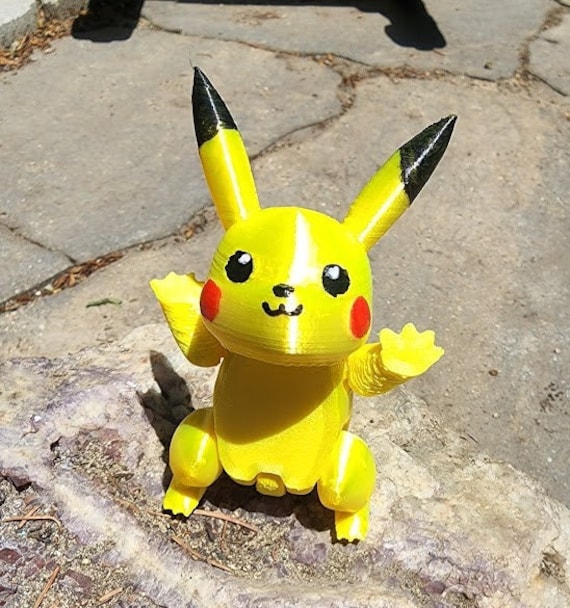 3D Printed Pokemon Pikachu Posable Action Figure Toy - Etsy