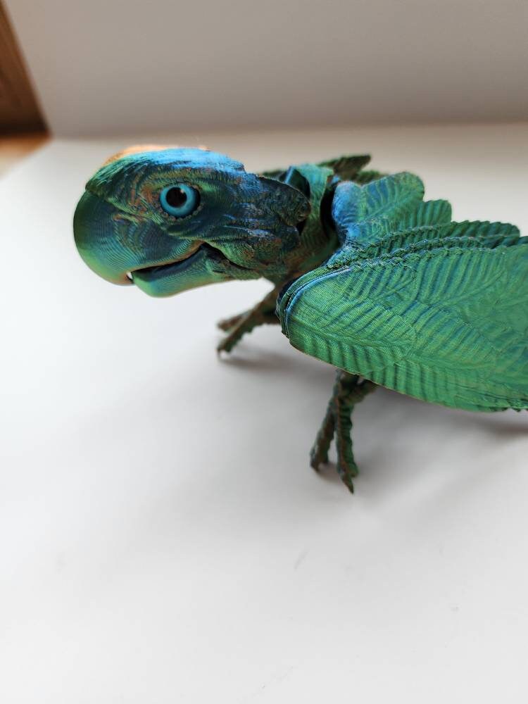 3D Printed Lifelike Articulated Parrot Macaw Bird - Etsy