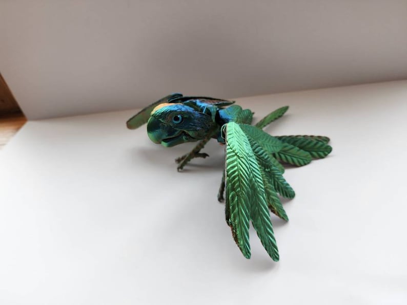 3D Printed Lifelike Articulated Parrot Macaw Bird - Etsy