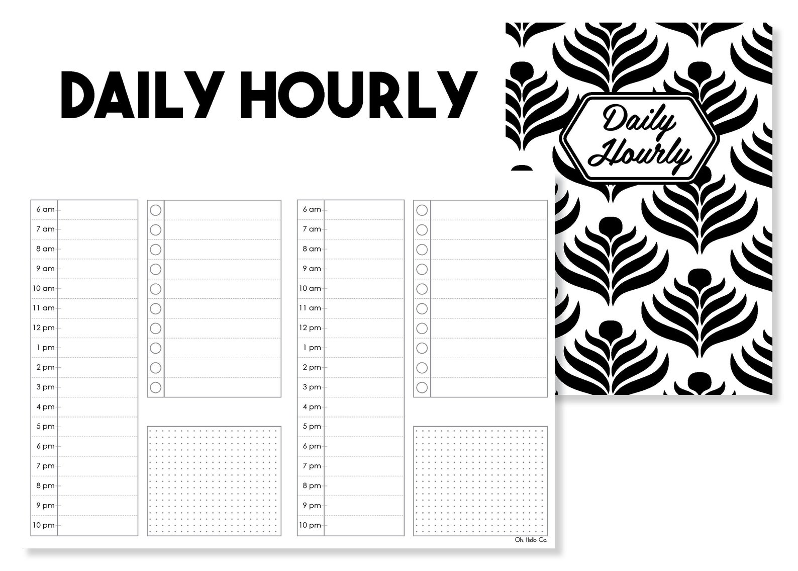 Daily Hourly Traveler's Notebook Inserts - Etsy