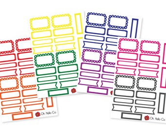 Planner Stickers Planner Meetup Contact Cards Style One - Etsy