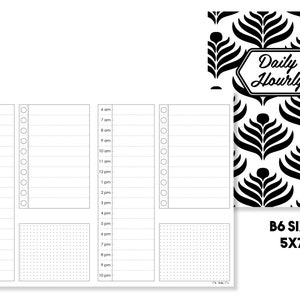 Daily Hourly Traveler's Notebook Inserts - Etsy