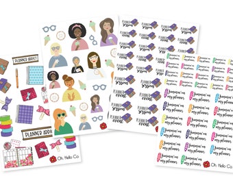 Planner Stickers Planner Meetup Contact Cards Style One - Etsy