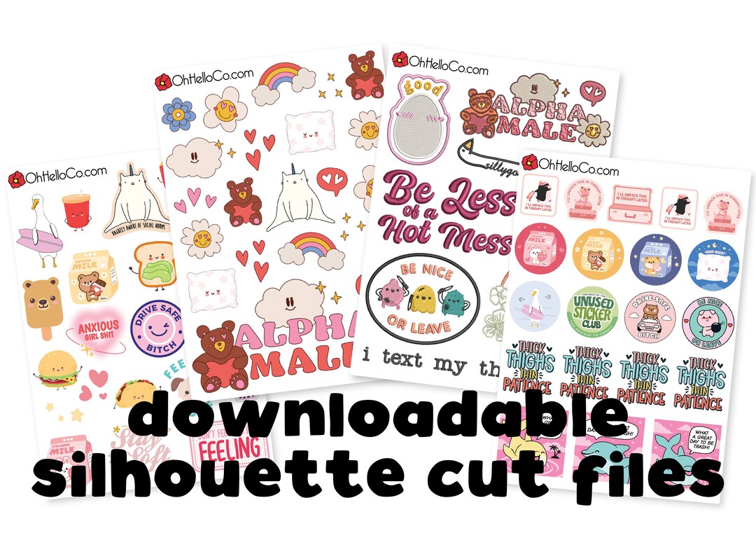 Planner Sticker Silhouette Cut File and PDF Digital Download, Be a Big ...