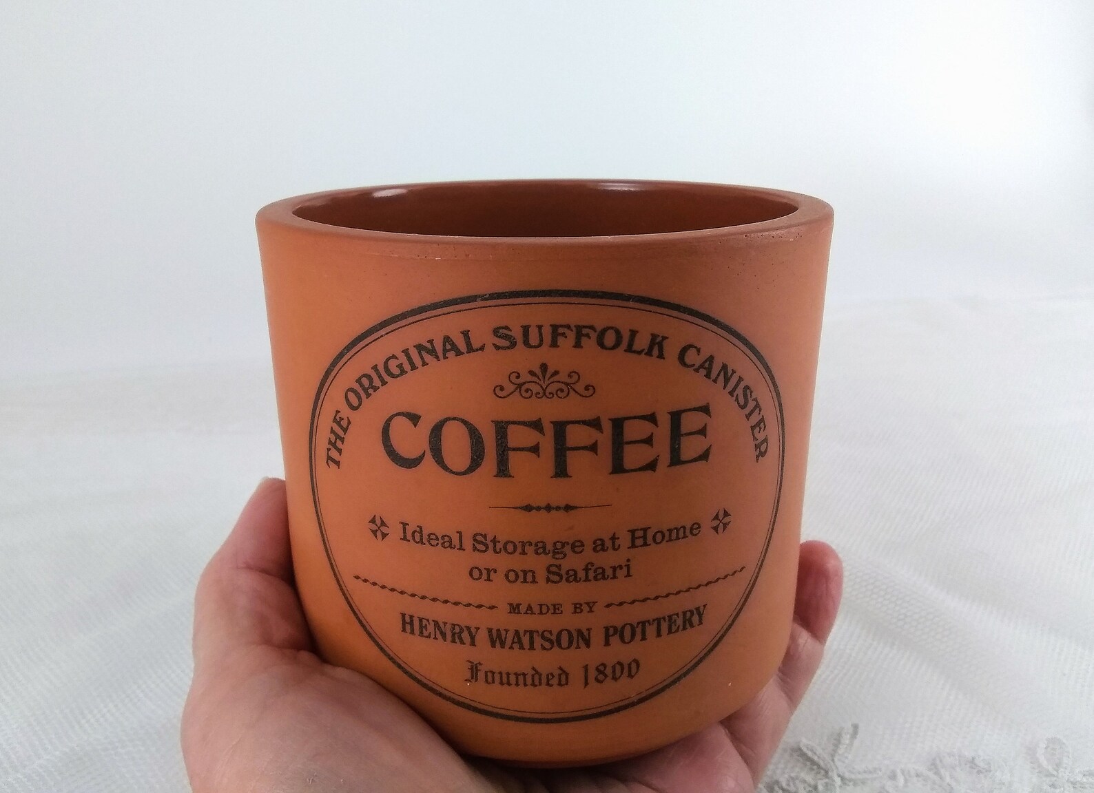 Vintage Henry Watson Pottery Coffee Canister the Revised - Etsy