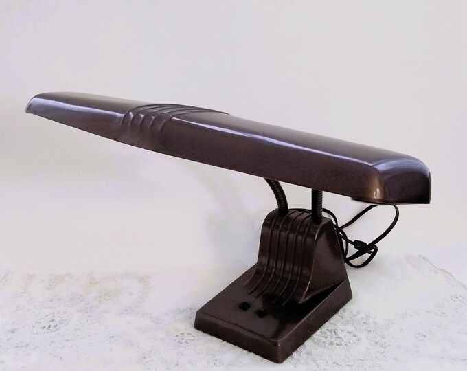 Vintage Black Floating Arm Desk Lamp | Industrial Floating Lamp ...