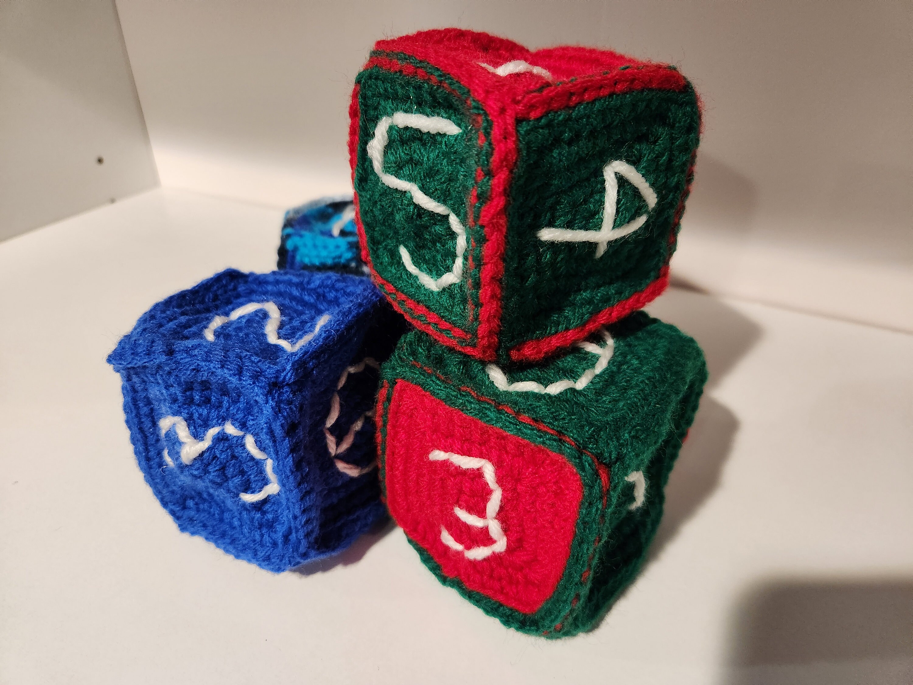 Crocheted Dice Hand Made and Custom - Etsy