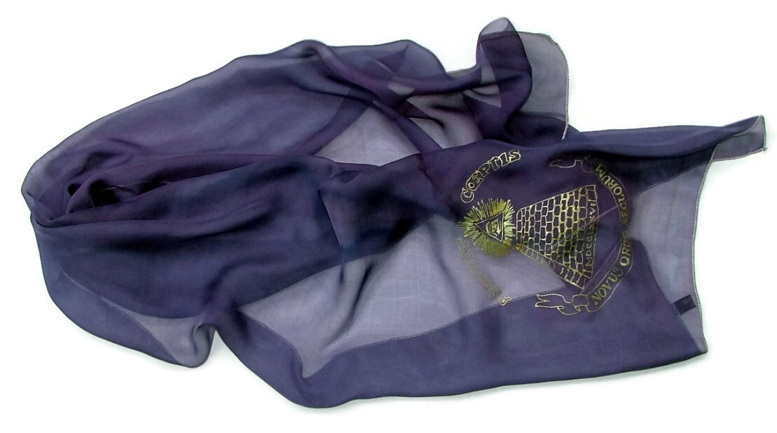 Free Masonic Real Silk Hand Painted Scarf 16 X 60 Inch Gift - Etsy Israel