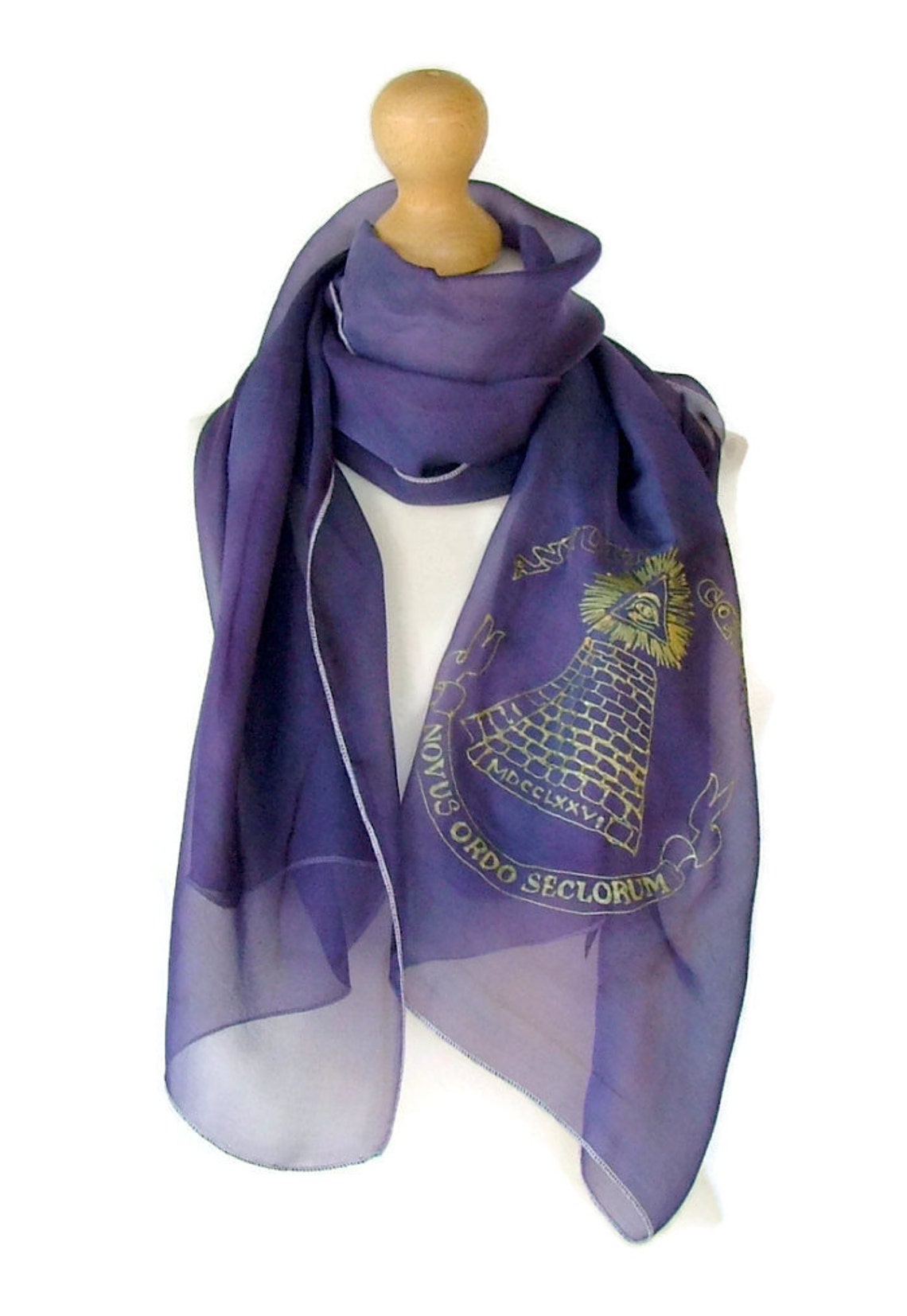 Free Masonic Real Silk Hand Painted Scarf 16 X 60 Inch Gift - Etsy Israel