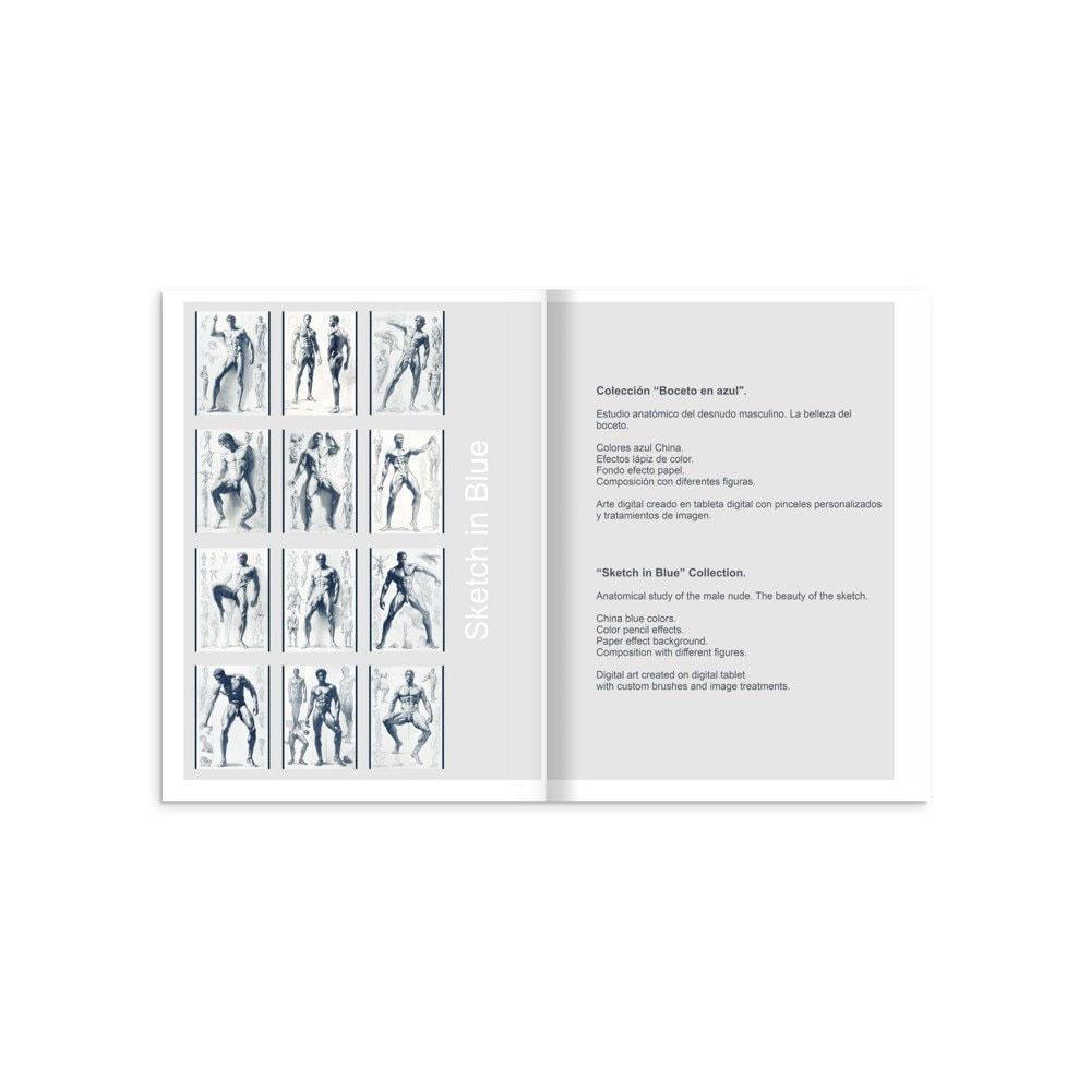 Sketch in Blue Complete Collection. Hardcover Photo Book - Etsy