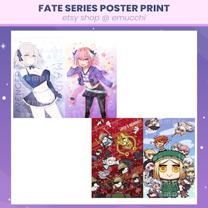 Fate/grand Order FGO Jalter Astolfo Gudaguda Chibi Assorted Fan Poster ...