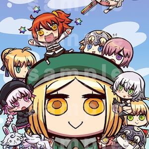 Fate/grand Order FGO Jalter Astolfo Gudaguda Chibi Assorted Fan Poster ...