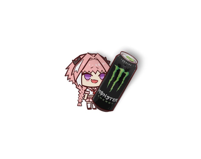 Astolfo Fate FGO Monster Can Chibi Die-cut Mini Sticker - Etsy